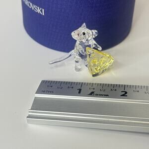 Swarovski | Accents | Swarovski Mouse With Cheese Figurine New | Poshmark